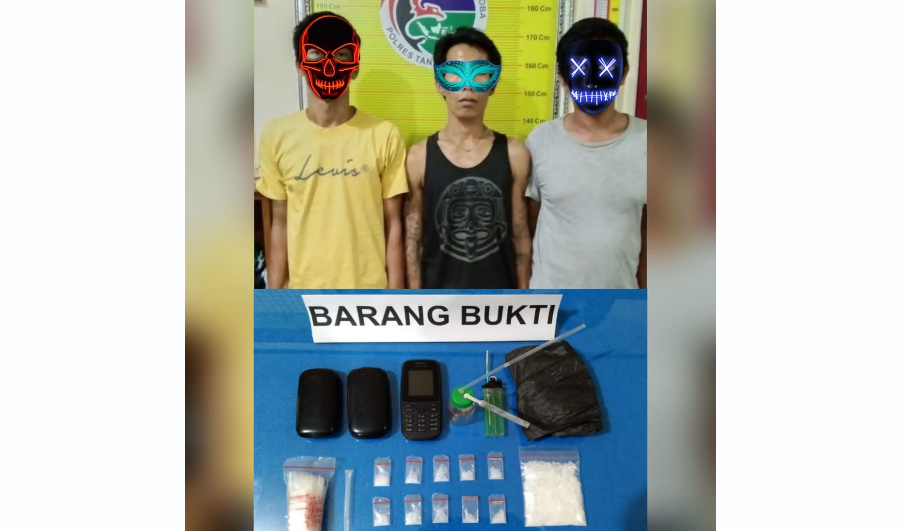 Transaksi di Rumah, 3 Pengedar Sabu Ditangkap di Tanahdatar